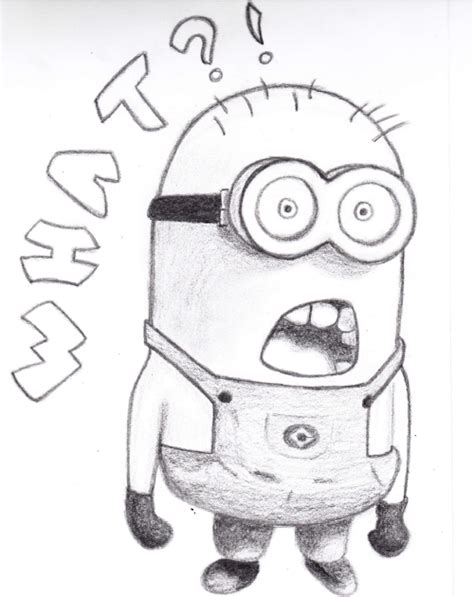 Minion Sketches Despicable Me Minions Sketch Minion By Shiramusprime
