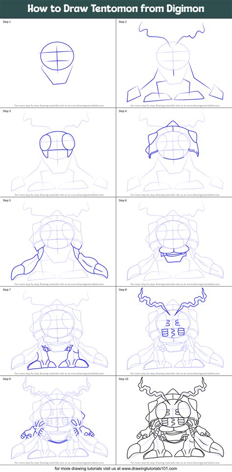 How To Draw Tentomon From Digimon Digimon Step By Step