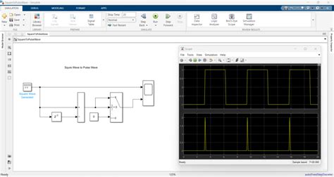 How To Convert Square Wave Into Pulse Wave Signal In Your Simulink Model In Matlab R2023a