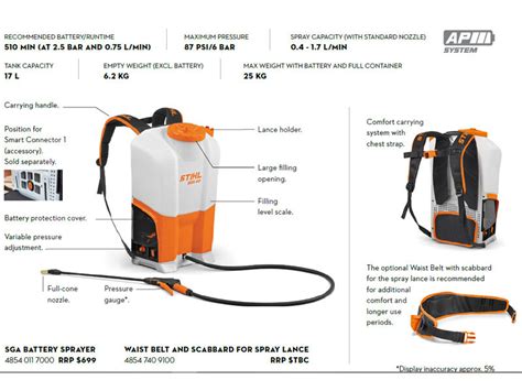Stihl Battery Sga Backpack Sprayer Skin Only Henderson Mowers Chainsaws