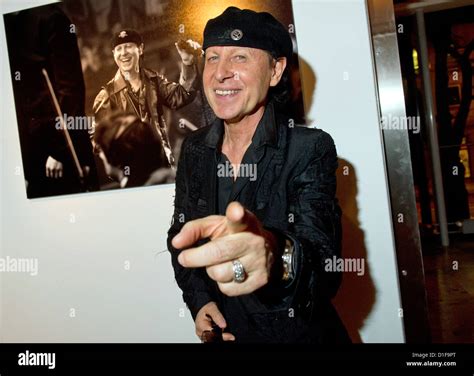 Klaus Meine Singer Of Rock Band Scorpions Stands Before The Opening Of A Photo Exhibition Of