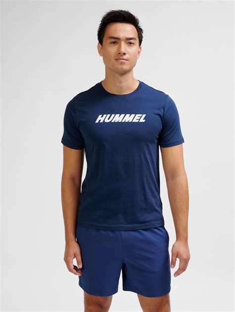 hummel ELEMENTAL LOGO COTTON TEE - DRESS BLUES | hummel.net