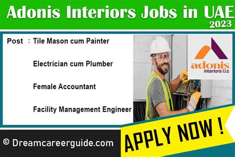 Adonis Interiors Careers Latest Job Openings 2023