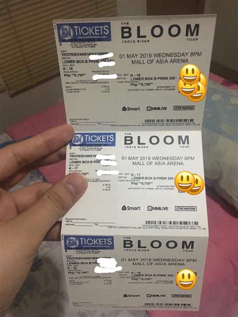 Troye Sivan Bloom Tour Manila Lower Box Tickets 3 Tickets And Vouchers