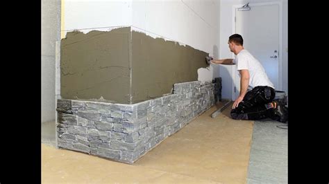 Montering Av Steinpanel Stonewall Youtube