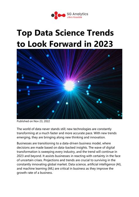 PPT Top Data Science Trends To Look Forward In 2023 PowerPoint