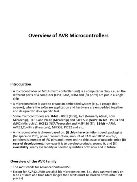 1 intoduction to avr microcontrollers and atmega328p pdf