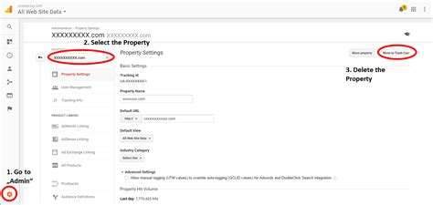 How To Delete A Property From Google Analytics Stack Overflow