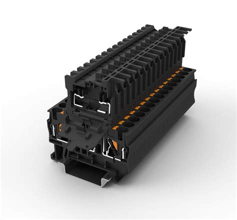 Sttb 4 Pt Led24 Feed Through Push In Connection Fuse Terminal Block