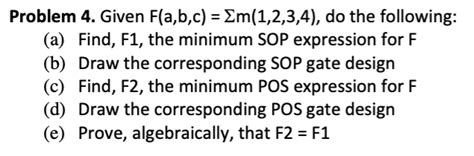 Solved Problem Given F A B C Em Do The Chegg