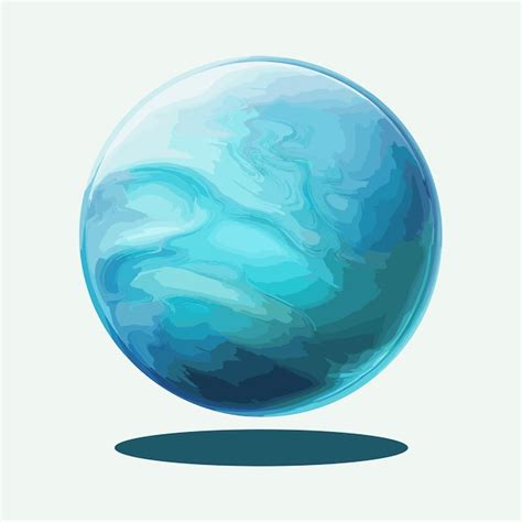 Vector Planeta Neptuno Estilo De Dibujos Animados Vector Premium