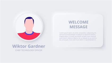 Premium Vector Neumorphism Template Of Our Business Team Skeuomorph