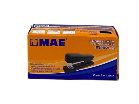 Emm 5 Engrapadora MetÁlica De Media Tira Ofilider