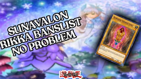 Yu Gi Oh SUNAVALON RIKKA Deck Profile Combo Tutorial Post