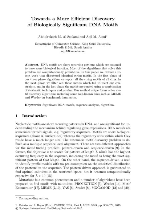 Pdf Towards A More Efficient Discovery Of Biologically Significant