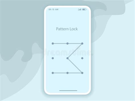 Iphone Unlock Pattern Code Stock Illustration Illustration Of Mobile