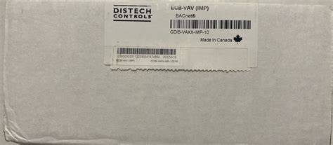 Distech Controls Ecb Vav Hvac Air Controller Cdib Vaxx Imp 10 Wallure