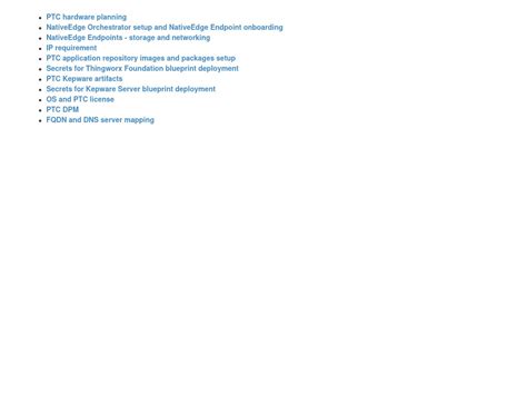 day 0 prerequisite preparation dell nativeedge for manufacturing quick start guide with ptc