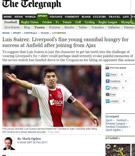 Suarez Allegedly Biting Ivanovic Rsoccer