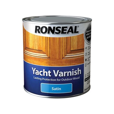 Ronseal Satin Exterior Yacht Varnish Candw Berry