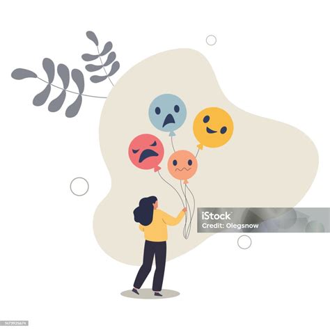 감정 통제 및 자기 조절 스트레스 관리 또는 정신 건강 인식 느낌 및 표현 개념 감정에 대한 스톡 벡터 아트 및 기타 이미지
