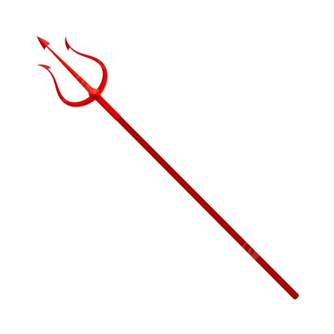 Trident Vector Hd Png Images Red Trident Devil Tridental Mythology Weapon Png Image For Free