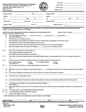 Fillable Online Claimant S Name Fax Email Print PdfFiller