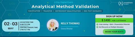 2 day seminar on a to z of analytical method validation and transfer
