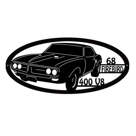 1968 Firebird Wall Art Metal Art Home Decor 68 Firebird 68