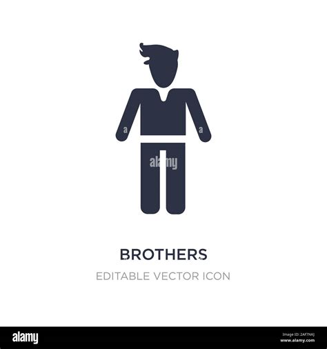 Brüder Symbol auf weißem Hintergrund Einfaches element Abbildung kann von Personen Konzept