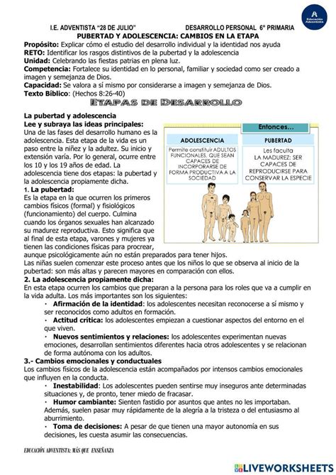 Pubertad Y Adolescencia Cambios Físicos Y Emocionales