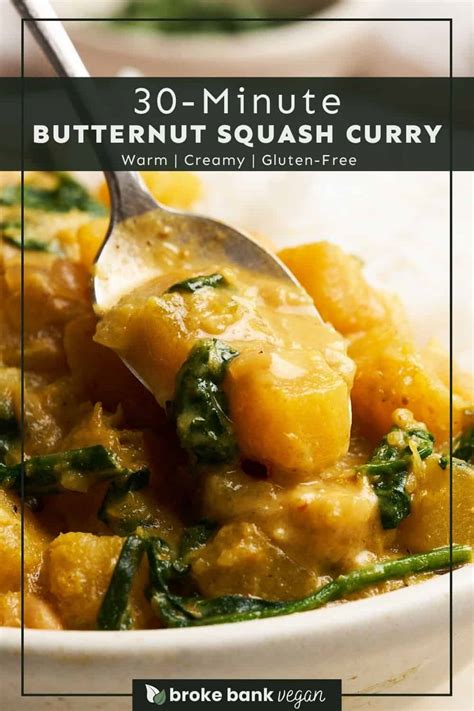 30 Minute Butternut Squash Curry
