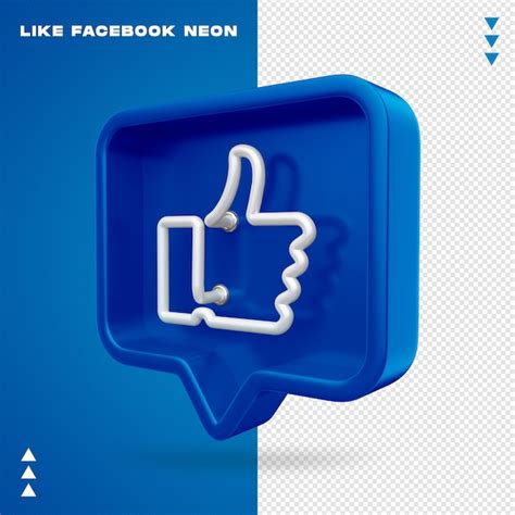 Premium PSD Like Facebook In D Rendering Isolated