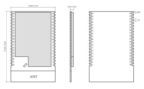 Esp32 Wrover Esp32 Wifi Módulo Chengdu Ebyte Electronic Technology Co Ltd Es