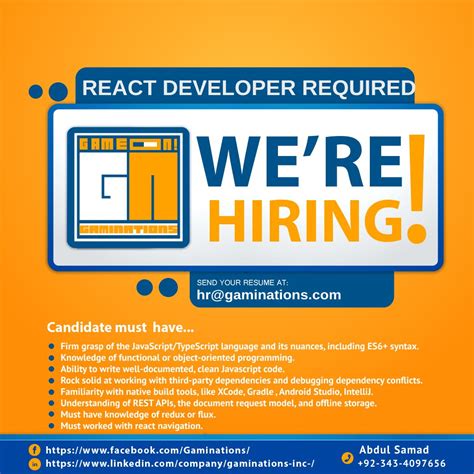 Abdul Samad On Linkedin Hiring Job Experience Team Engineer
