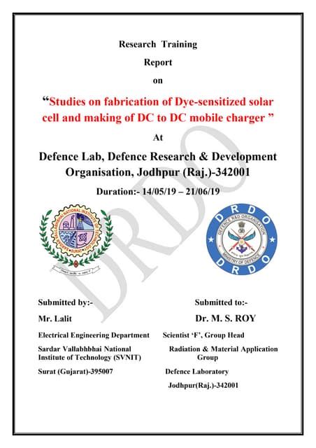 Drdo Project Report1 Pdf Computer Networking Computing