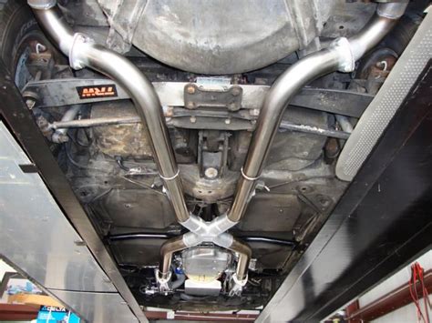 Clean 3 Exhaust On A C3 Grumpys Performance Garage