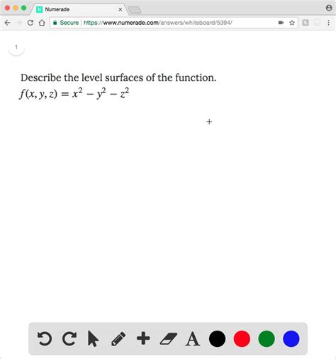 write the level surface x 2 y 3 z 5 as the graph