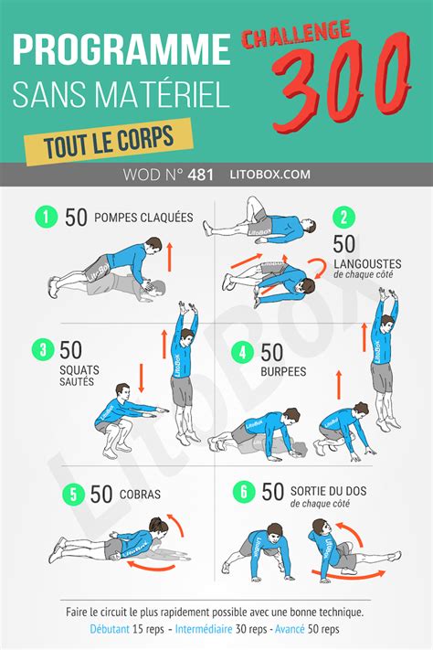 Programme 300 spartiates version Litobox sans matériel 481