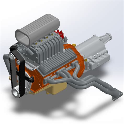 🤏 124 Scale Chevy Small Block Sbc Gasser Upgrade File Pack・ Stl File