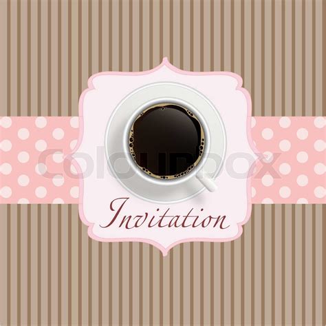 Indbydelse Baggrund Karton Stock Vektor Colourbox