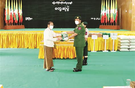 မြစ်ကြီးနားမြို့နယ်ရှိ စစ်မှုထမ်းဟောင်းအဖွဲ့ဝင်များနှင့် ပြည်သူ့စစ် ဌာနေ တပ်ဖွဲ့ဝင်များအားတ