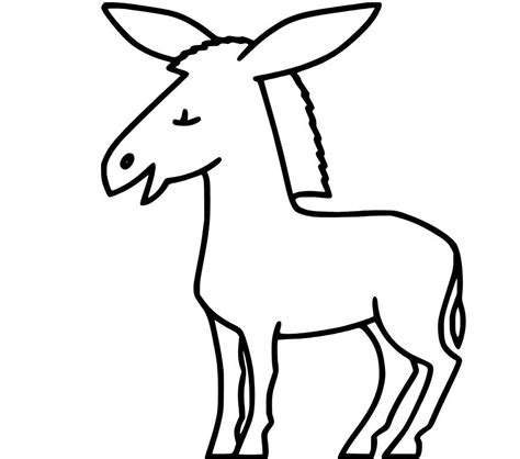 Omalovánky K Vytisknutí Osel Omalovanek Cz