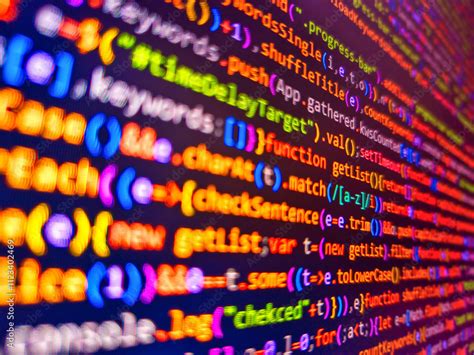 Green Binary Code On Computer Screen Texture Background Programming Concept Blue Banner With