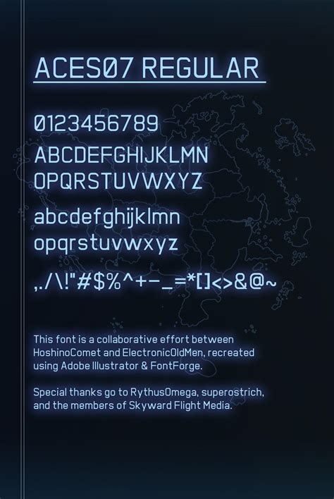 ACES07 Regular Font Is Now Avaliable On Nexusmods And Moddb Links In Comments R Acecombat