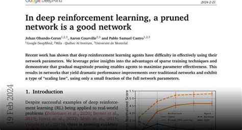 In Deep Reinforcement Learning A Pruned Network Is A Good Network