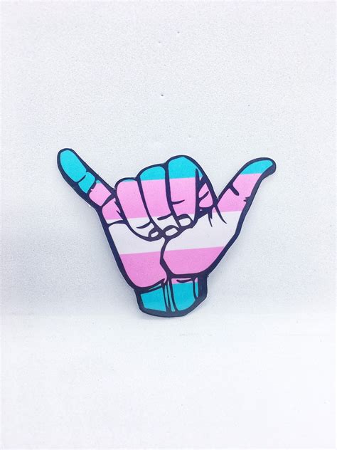 Transgender Flag Sticker Vinyl Sticker Trans Pride Decal Queer