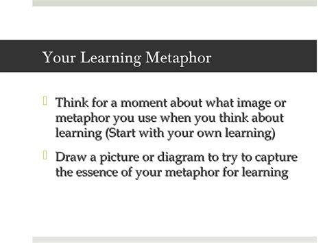 metaphors we teach by ppt resume writing and advice job search
