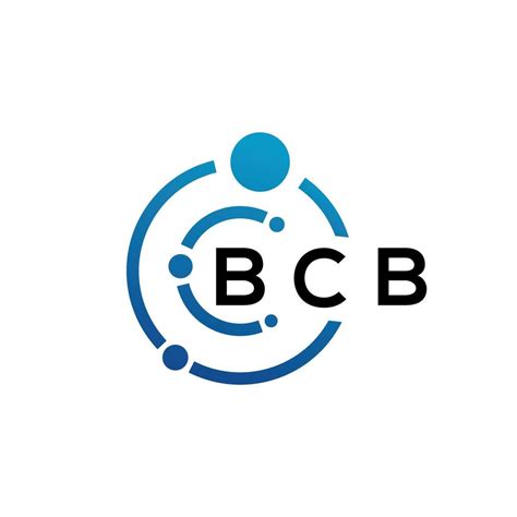 Diseño De Logotipo De Letra Bcb Sobre Fondo Negro Concepto De Logotipo