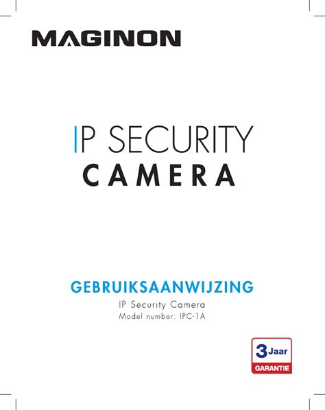 Handleiding Maginon Ipc 1a Ip Camera